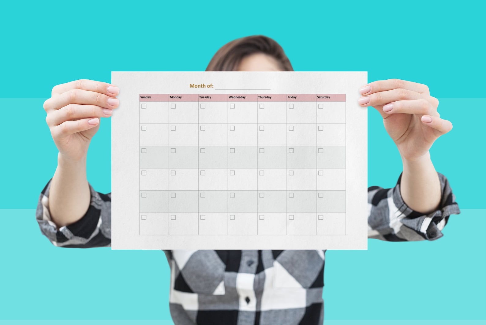 Blank Monthly Calendar - Student Planner - Printable/editable PDF ...