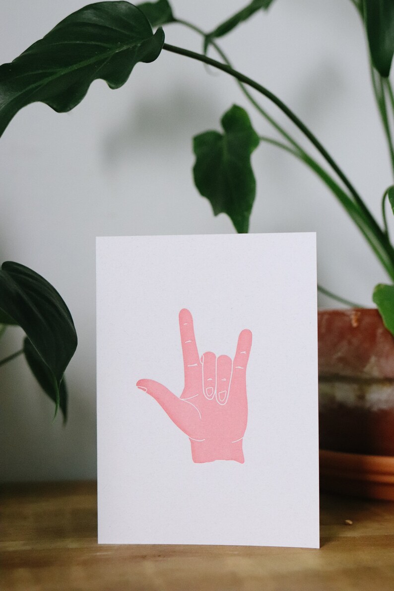 I Love You Sign Language Hand ASL American Sign Language Love Valentine ...