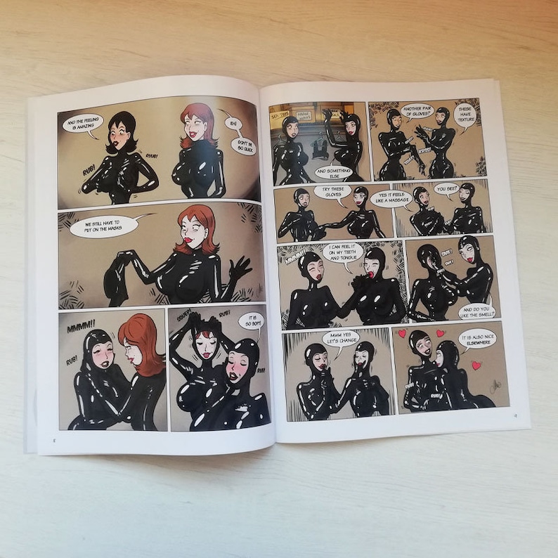 Bizarre Rubber Tales Fetish Porn Comic Pack Printed In English Etsy 