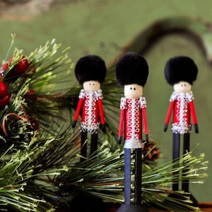 Pinspot Christmas Soldier Clothespin Ornaments - Etsy