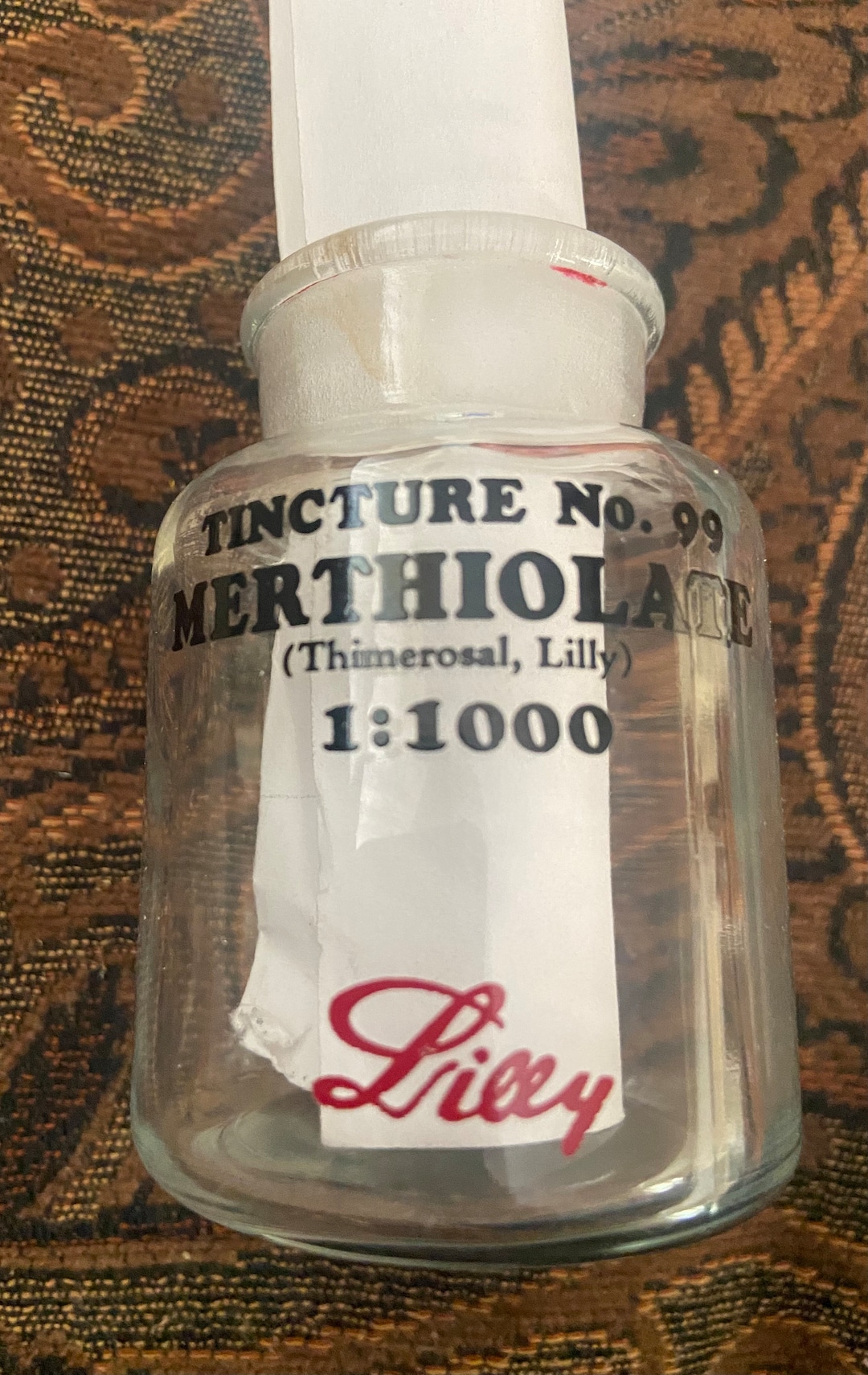 Vintage Lilly Tincture No. 99 Merthiolate 1:1000 Bottle About 3 Inches ...
