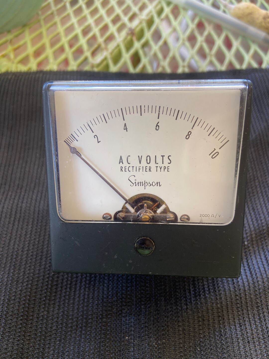 Vintage NOS Simpson AC Volts Rectifier Type Meter. 0-10 AC Volts. Panel ...