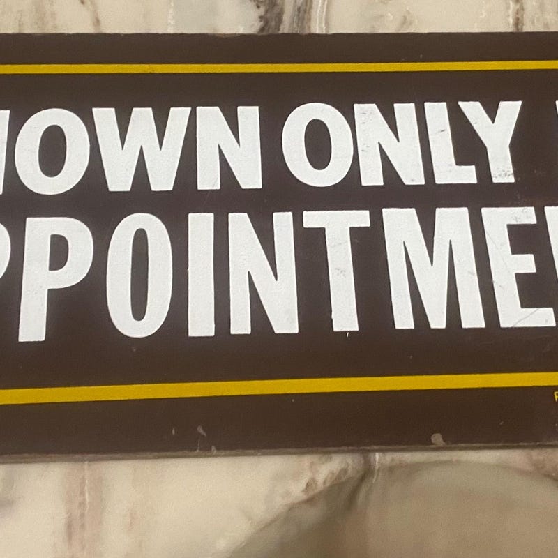 By Appointment Only Sign - Etsy