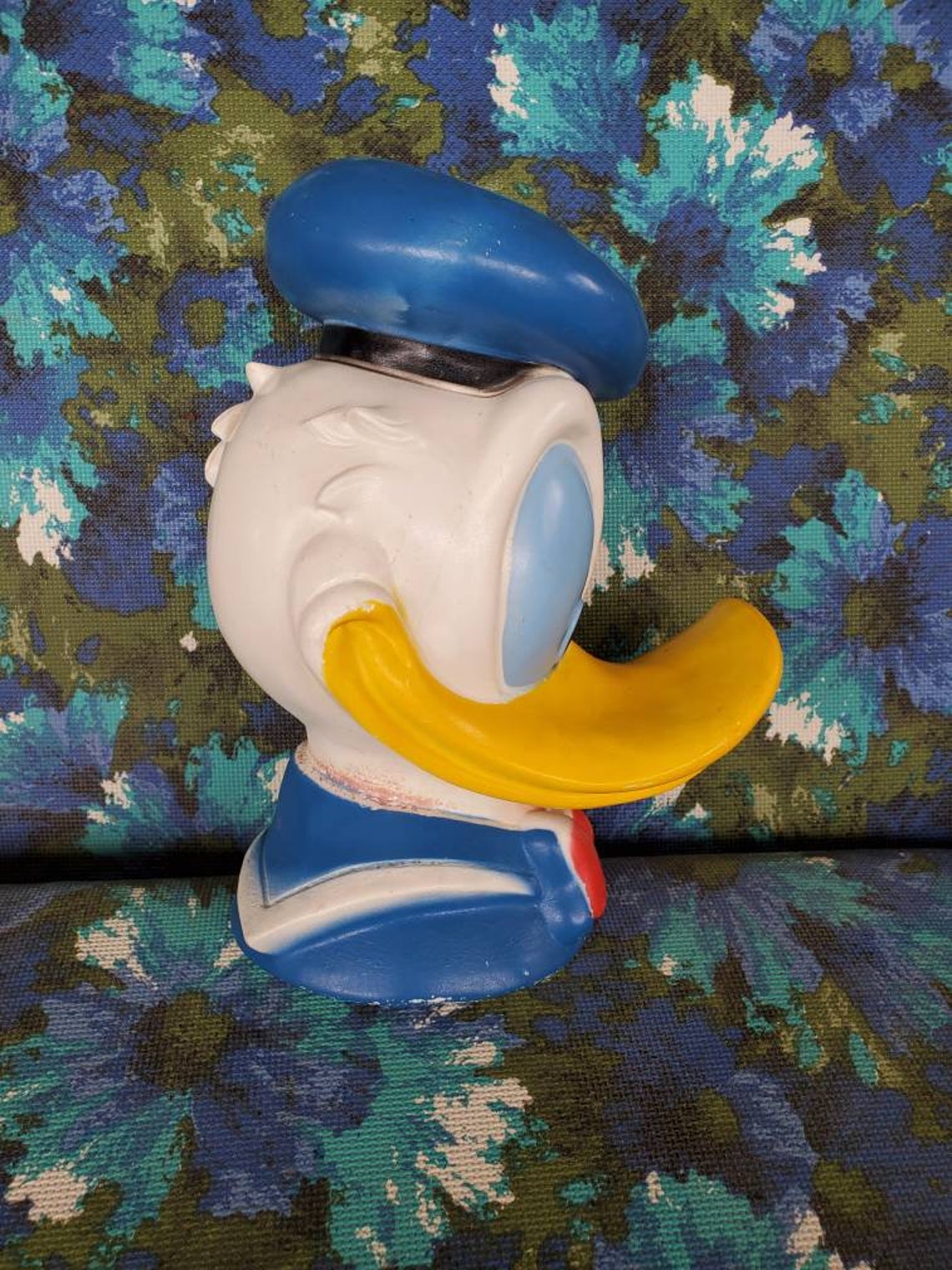 Vintage Large Plastic Donald Duck Bust Bank. Very good used | Etsy