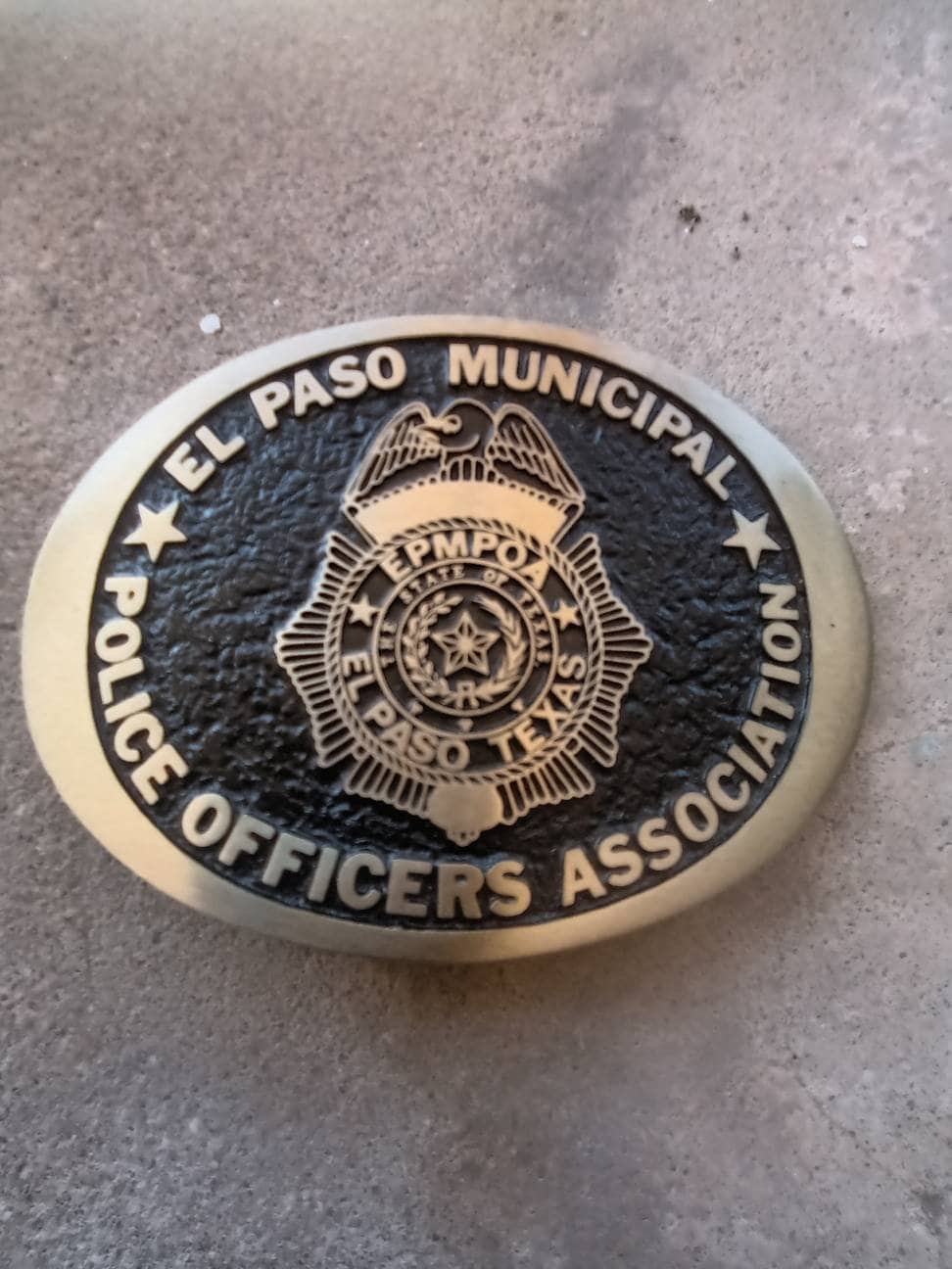 El Paso, Texas Police Belt Buckle. Beautiful Condition. It Measures ...