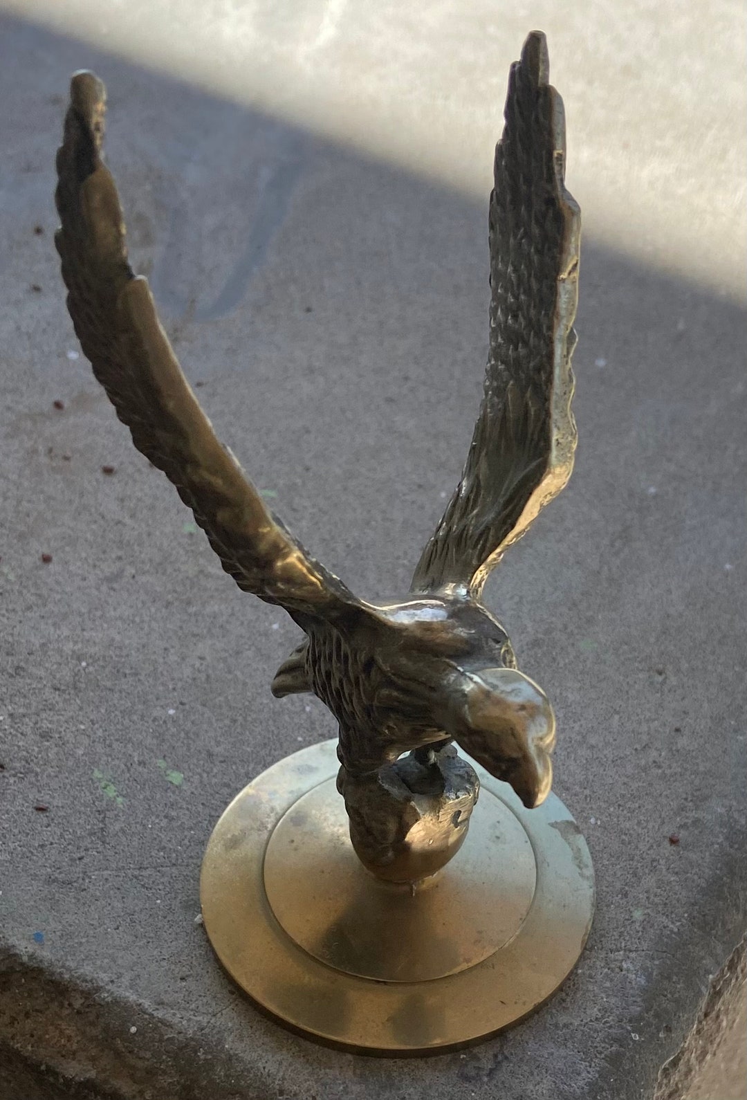 Vintage Desk Accessory. Vintage Brass Eagle Hood Accessory, Rat Rod ...
