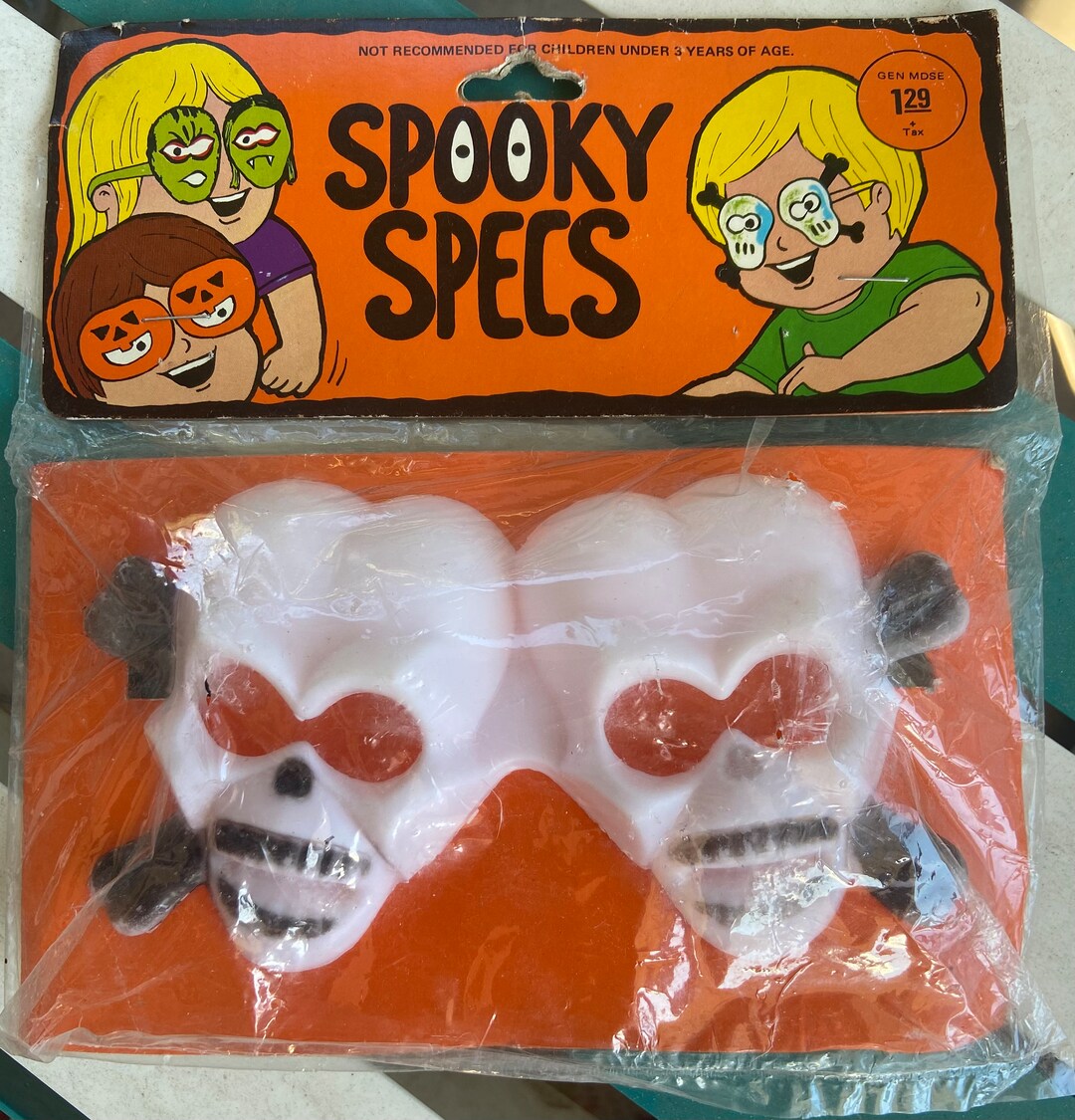 Vintage Halloween Skeleton Skull Glasses! Plastic and so Cool. Late ...