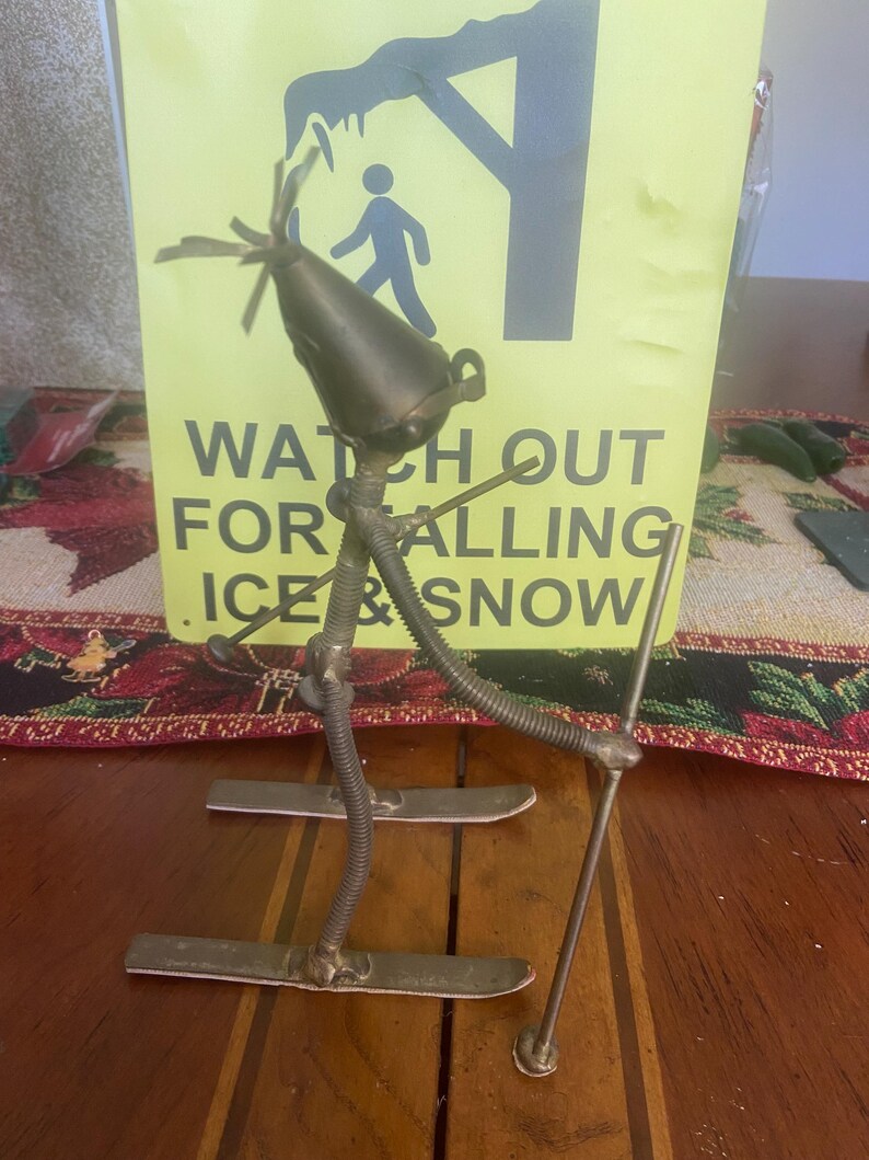Vintage Brass Skier Sculpture! Vintage Ski Vintage Skiing Vintage Skier ...