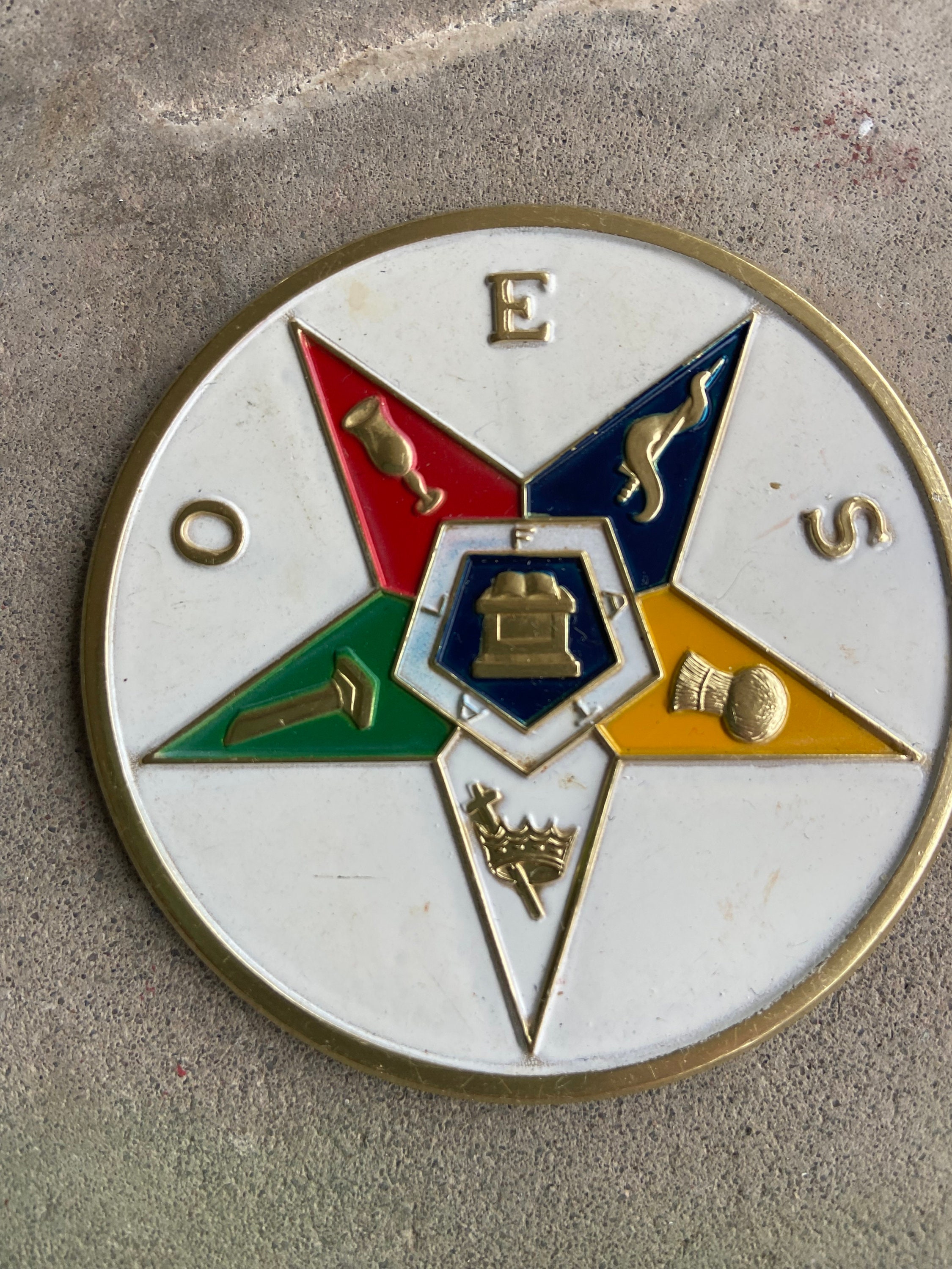 Vintage Order of the Eastern Star Fraternal Badge About 1 4/4 In ...