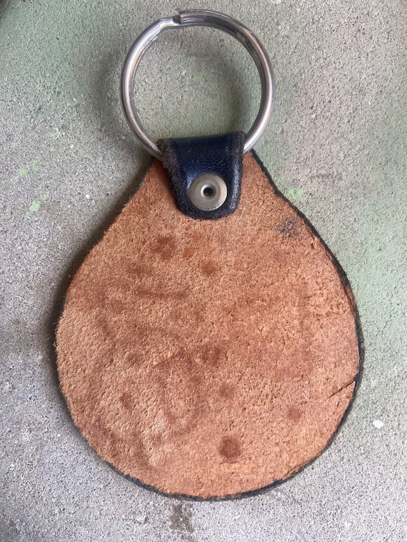 Vintage 1976 U.S. Bicentennial leather keychain with … - Gem