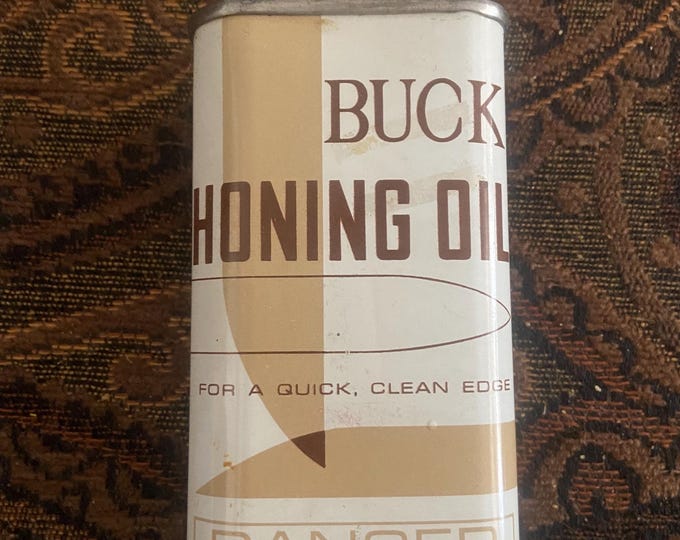 Vintage Buck Honing Oil Oil Can in Excellent Condition. Empty. Feast ...
