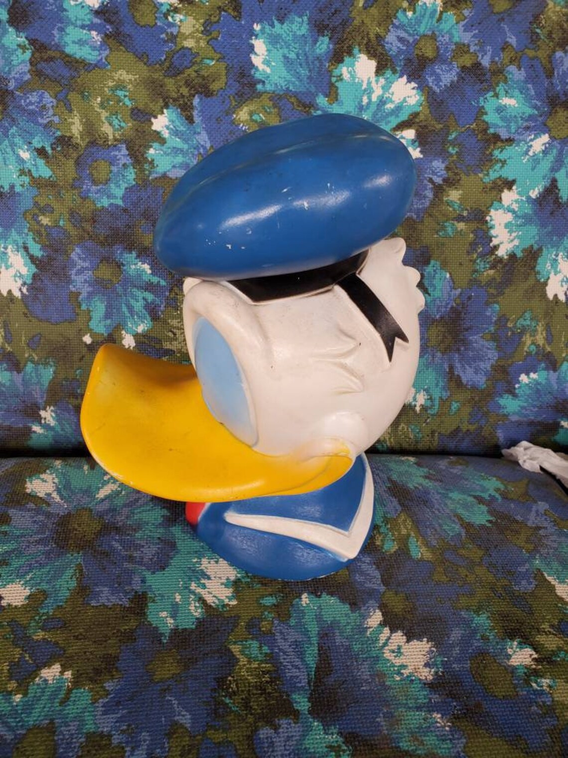 Vintage Large Plastic Donald Duck Bust Bank. Very good used | Etsy