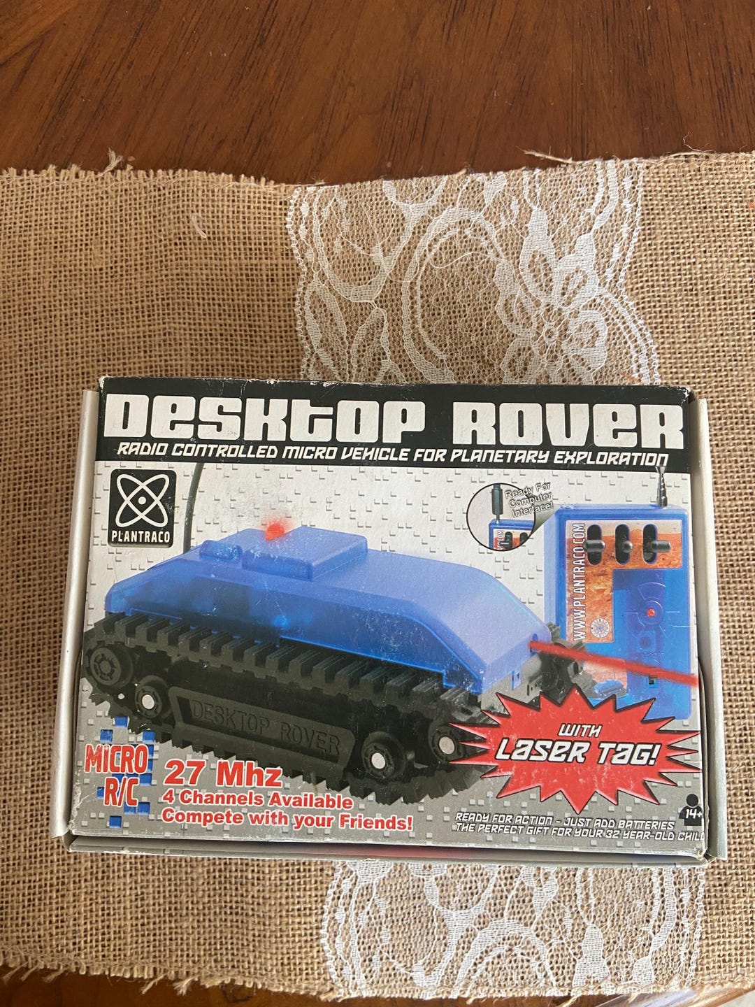 Vintage Plantraco Desktop Rover Radio Controlled Micro Vehicle With Lazer Tag. R/C 27mhz in New ...