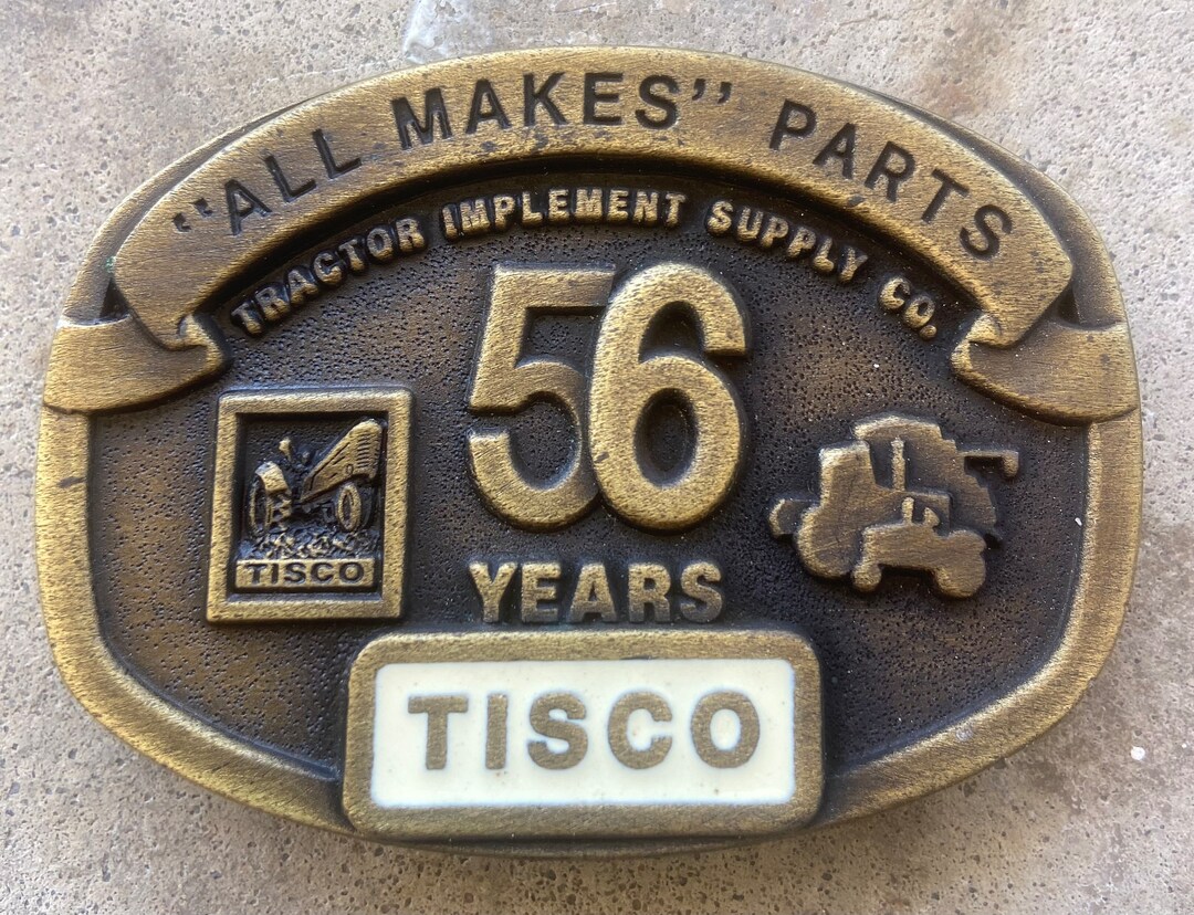 Vintage Tisco Tractor Supply Belt Buckle.good Used Condition. 56 Years ...