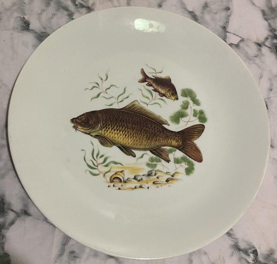 Vintage German Carp Fish Plate 9.5inches. Made in Germany. Bavaria. in ...