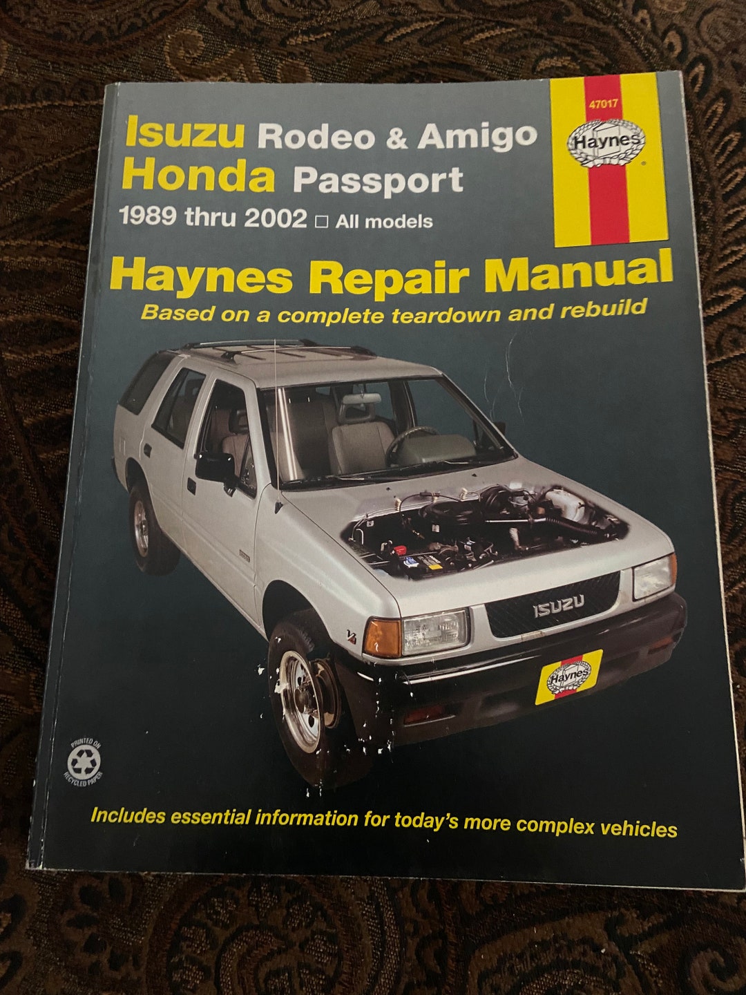 1989 Thru 2002 Isuzu Rodeo and Amigo and Honda Passport Haynes Repair ...