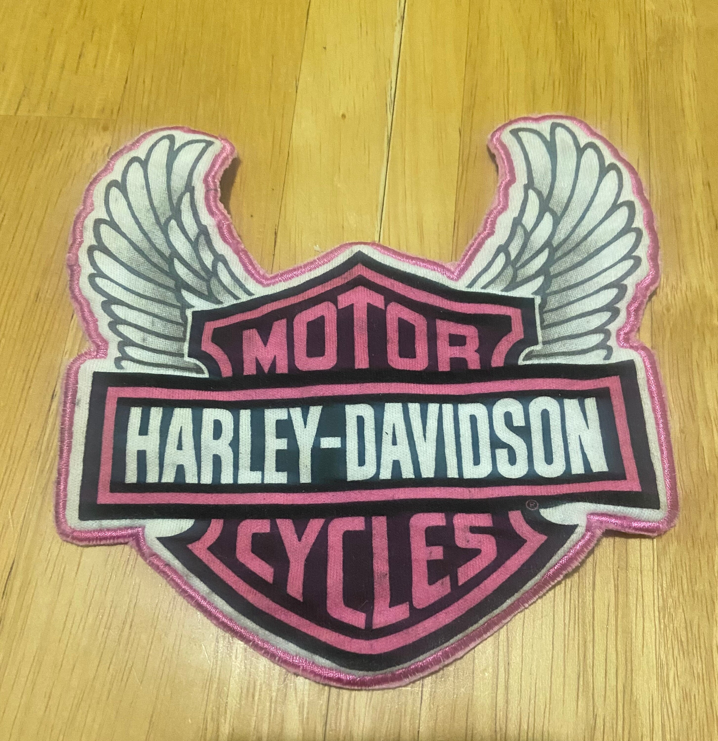 Vintage Used Pink Ladies Harley Davidson Winged Patch 5.5 by 6 - Etsy