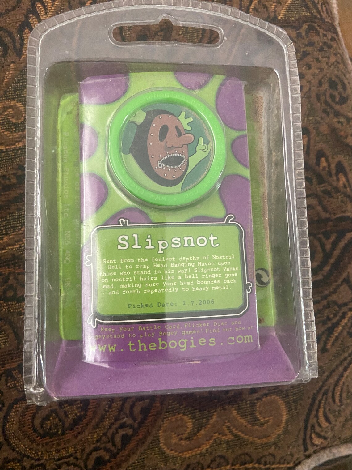 Vintage. the Bogies Slipsnot Figure With Keychain. About 2.5 In. Mint ...