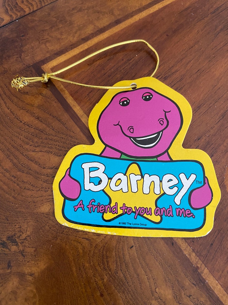 Vintage 1992 Barney Baby Bop Hang Tag. Beautiful Condition. for Plush ...