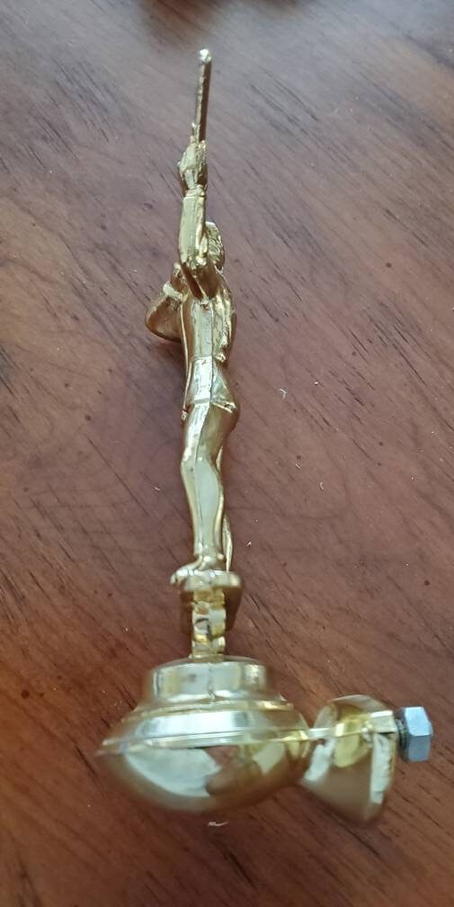 Vintage Gold Toned Metal Rat Rod Hot Rod Hood Ornament Cowl or - Etsy