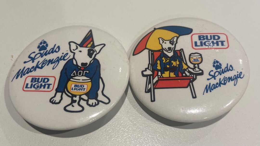 Vintage Spuds Mckenzie Mint to Near Mint Pin Pin Back. About 1.5 Inches ...