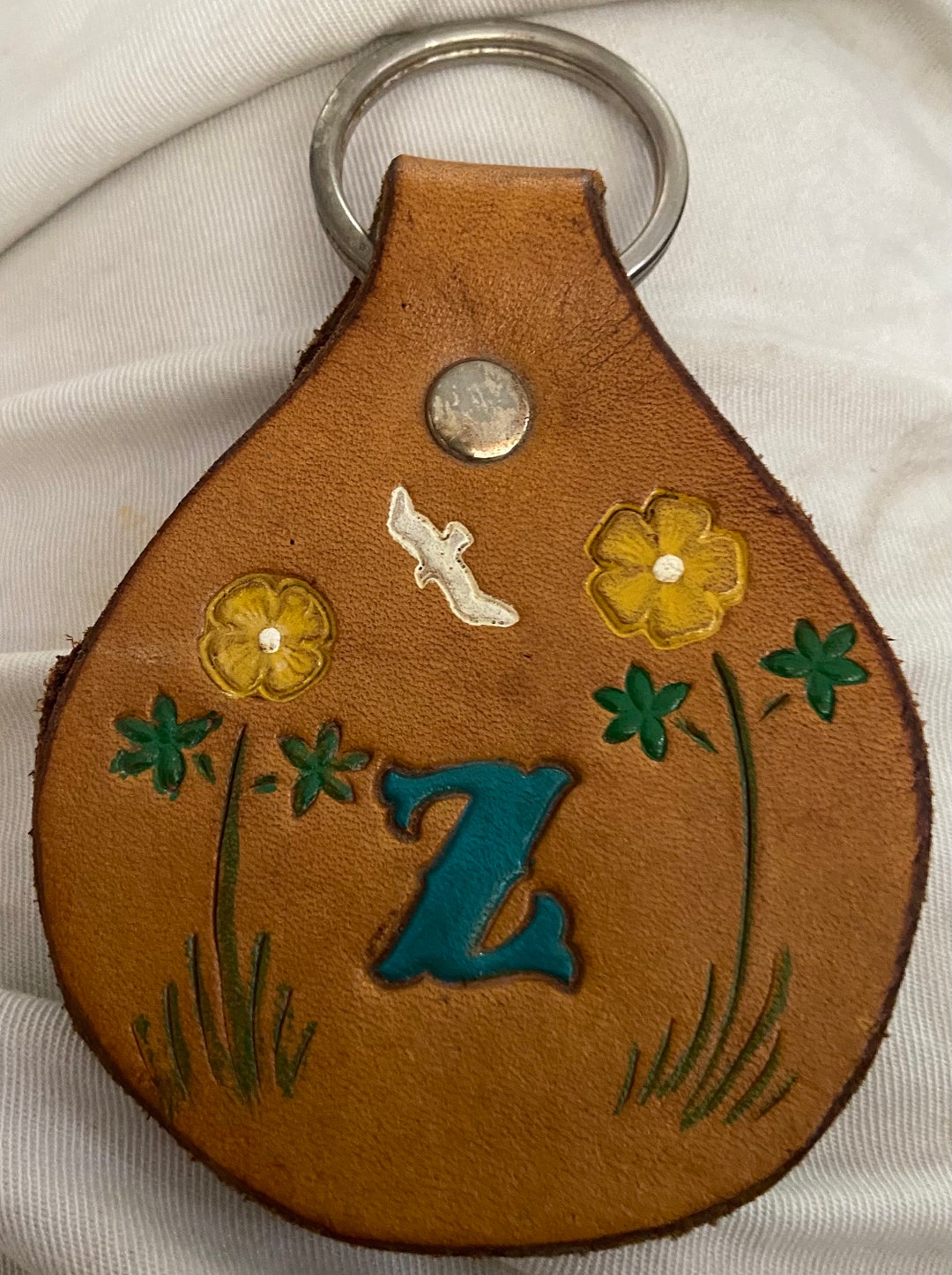 1970s Handmade Z Leather Keychain. Guaranteed to Be From the Mid 1970s ...
