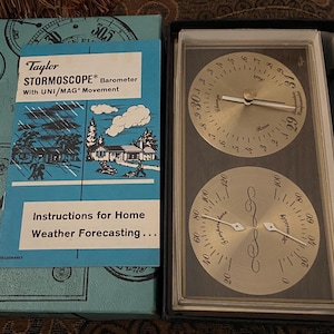 Vintage MCM NOS. Taylor Barometer New in Box! Never Used! Time Machine ...