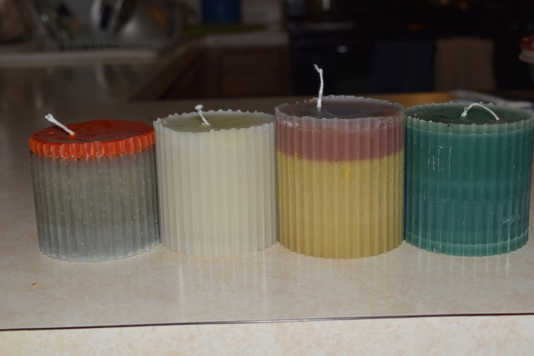 Home Made Leftover Wax Candles - Etsy