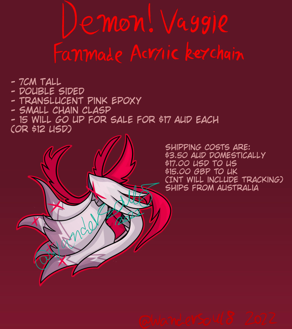 Hazbin Hotel Fan Merch: Demon Form Vaggie Transulcent Pink - Etsy Australia