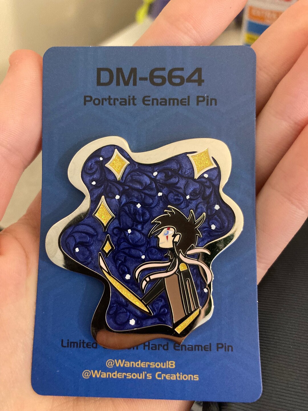 DM-664 Amongst the Stars Pearlescent, Glitter Hard Enamel Pin| Doctor ...