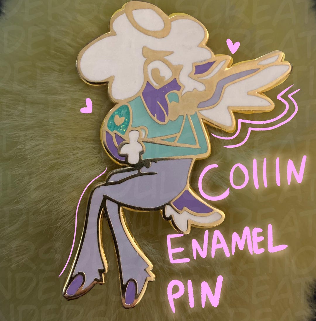 Helluva Boss Easter Lamb Collin Gold Enamel Pin - Etsy