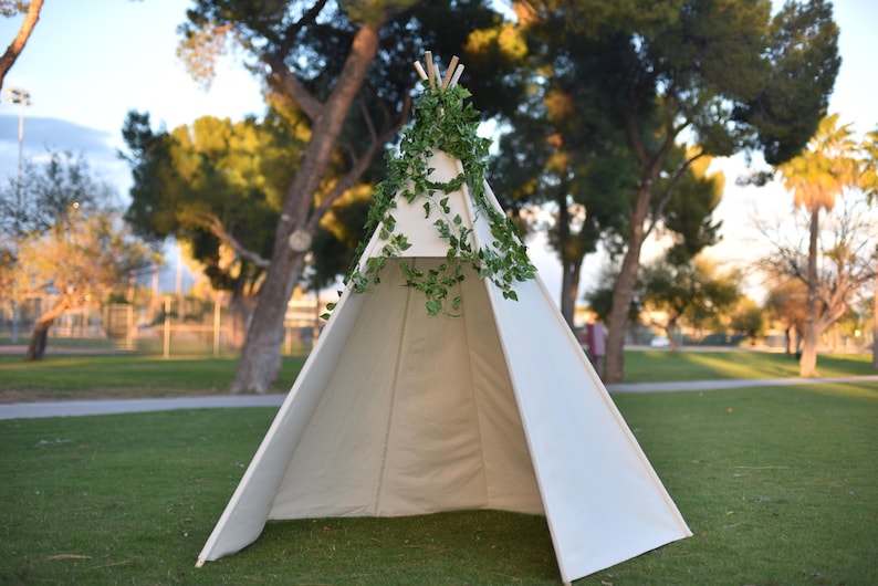 8' Front Open Saguaro Canvas Teepee Kids/adult Teepee - Etsy UK
