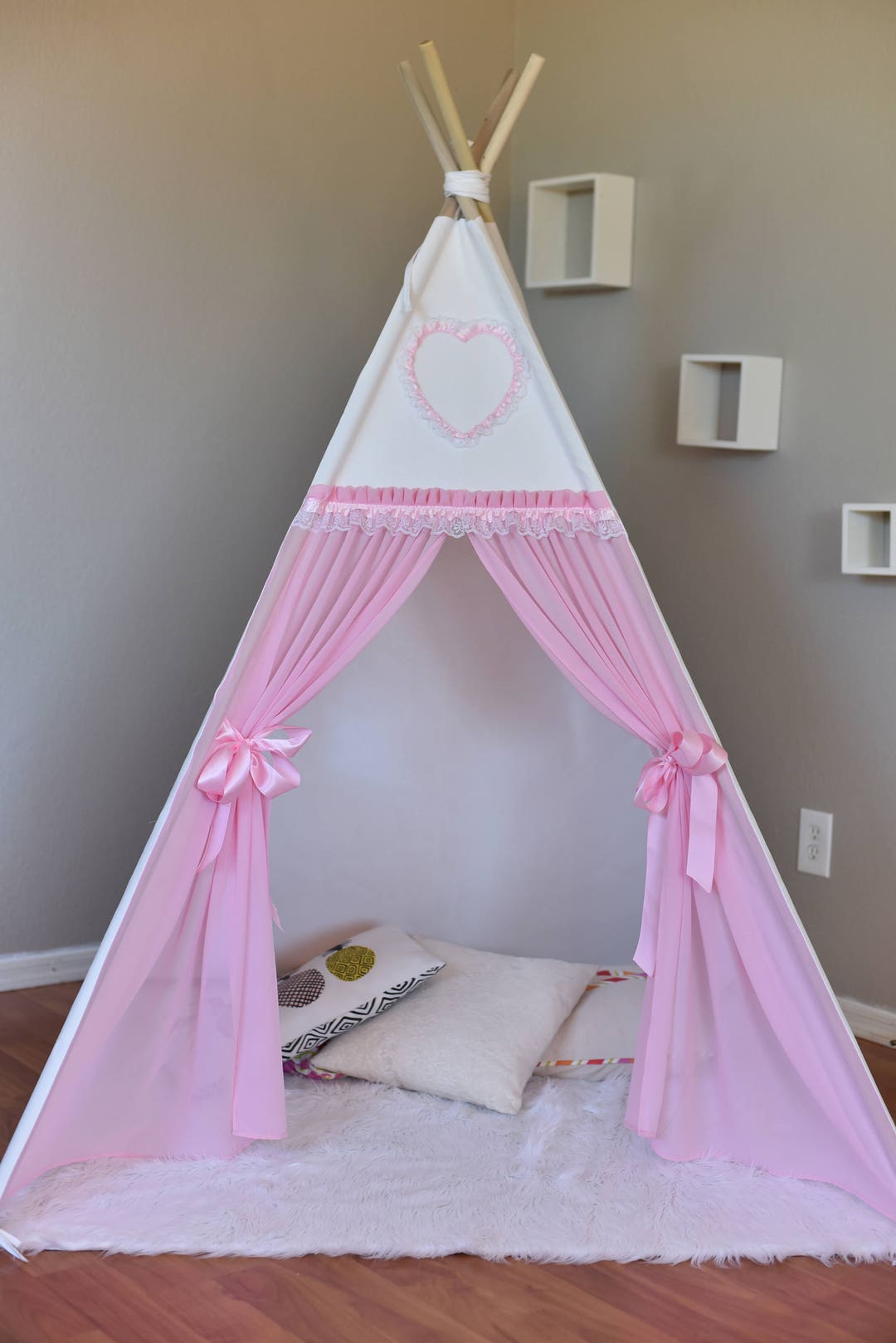 Hearty Outdoor Canvas Teepee, Play Teepee, Play Room, Kids Teepee, Kids ...
