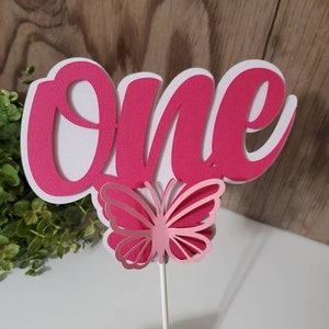 Onebutterfly Cake Topper-1st Birthday Butterfly Topper-one Butterfly ...