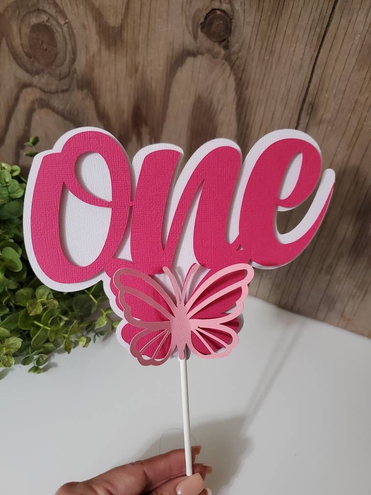 Onebutterfly Cake Topper-1st Birthday Butterfly Topper-one Butterfly ...