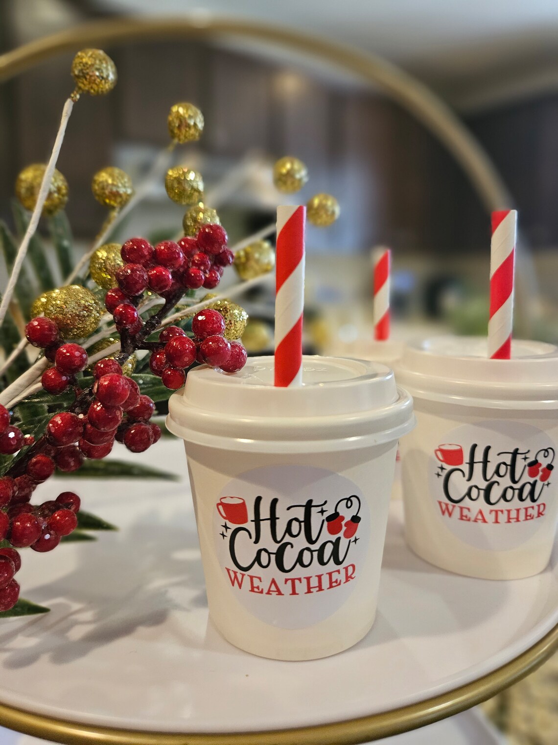 Hot Cocoa Weather Mini Cups-hot Cocoa Christmas Kids Mini Cups-hot ...