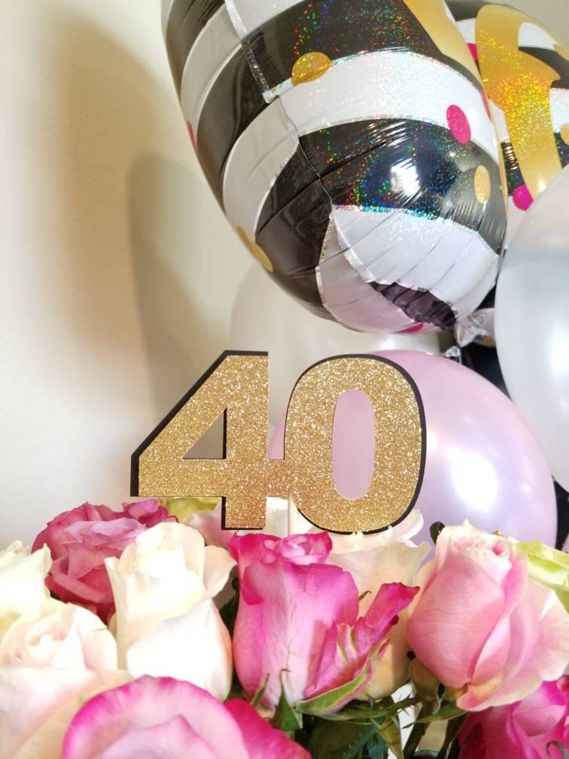 40 Age Centerpiece-age Number Centerpiece-any Age Number - Etsy