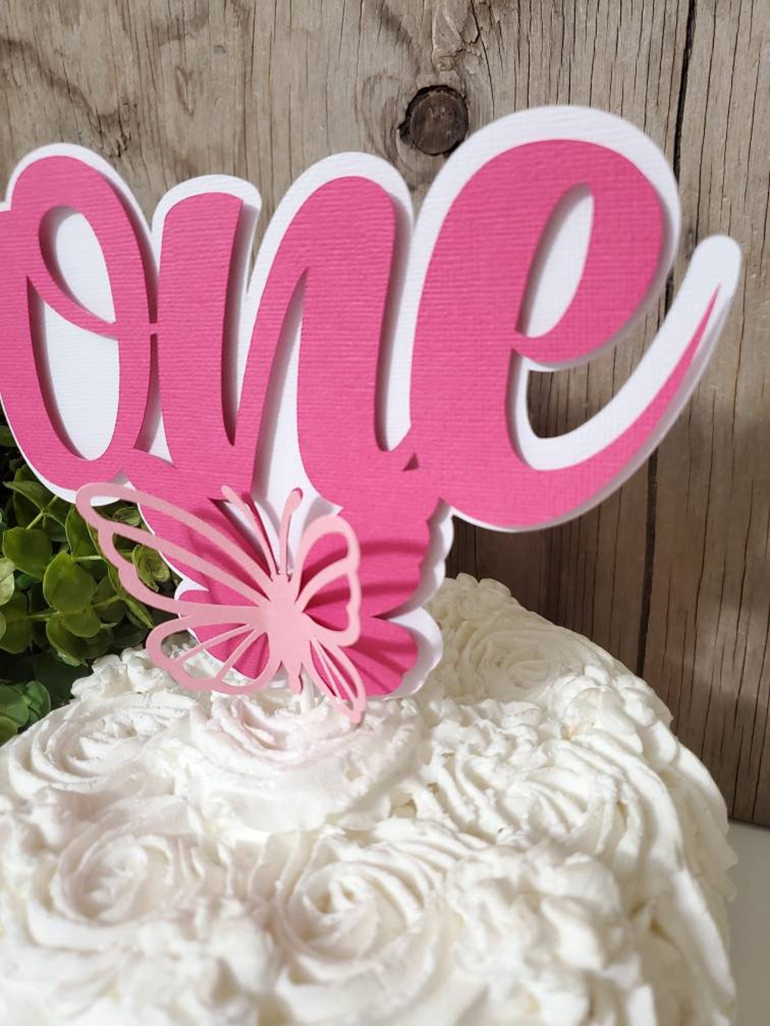 Onebutterfly Cake Topper-1st Birthday Butterfly Topper-one | Etsy