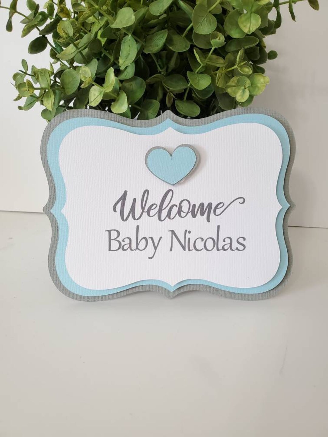 Welcome Baby Girl Boy Tag-diaper Cake Sign-baby Girl Boy Centerpiece ...
