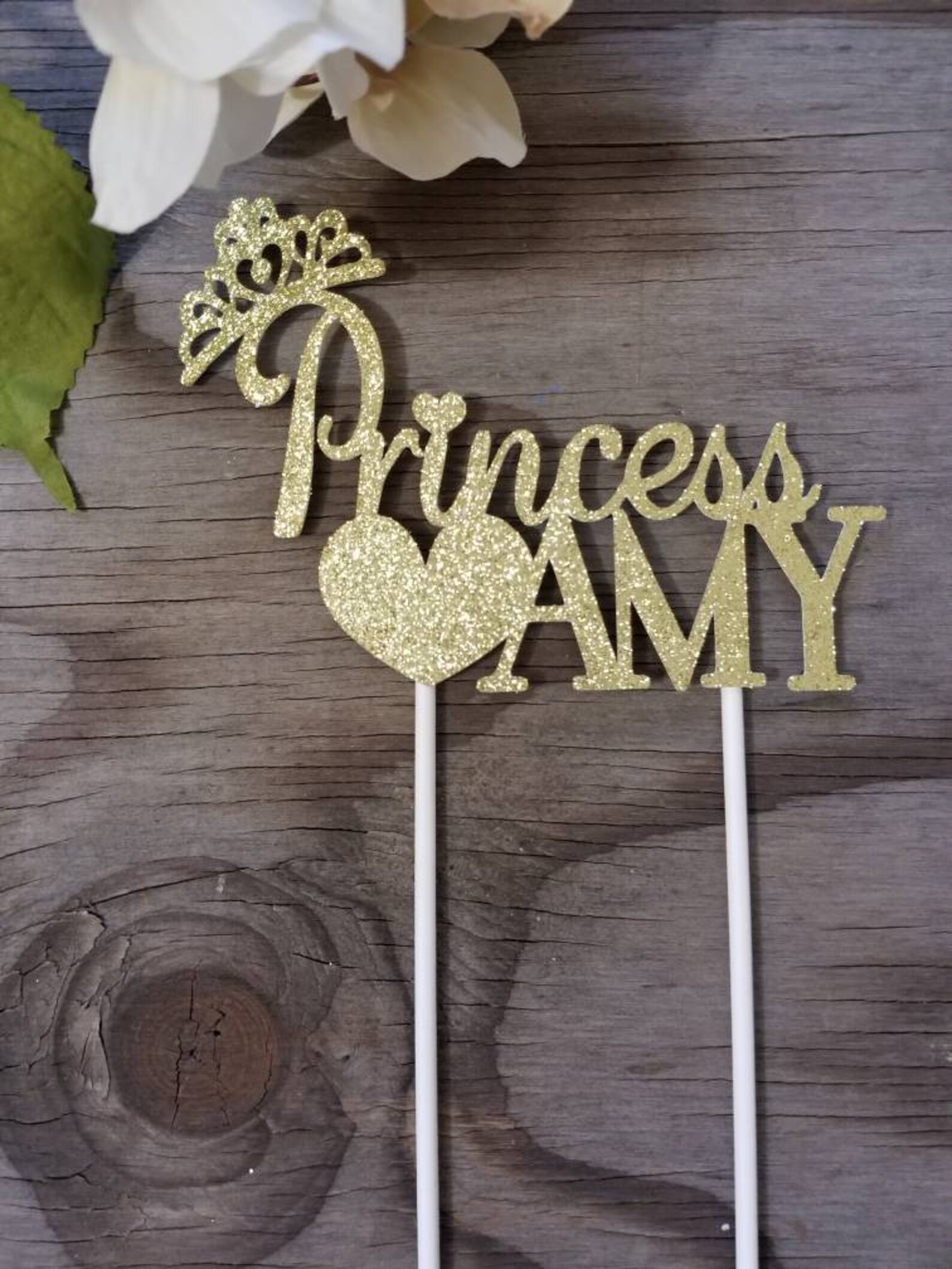 Princess Cake Topper-princess Name Cake Topper-princess Theme - Etsy