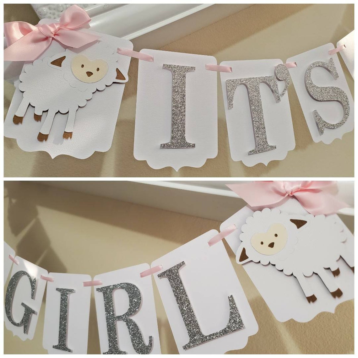 Baby lamb sheep banner-baby sheep boy girl banner-baby shower | Etsy