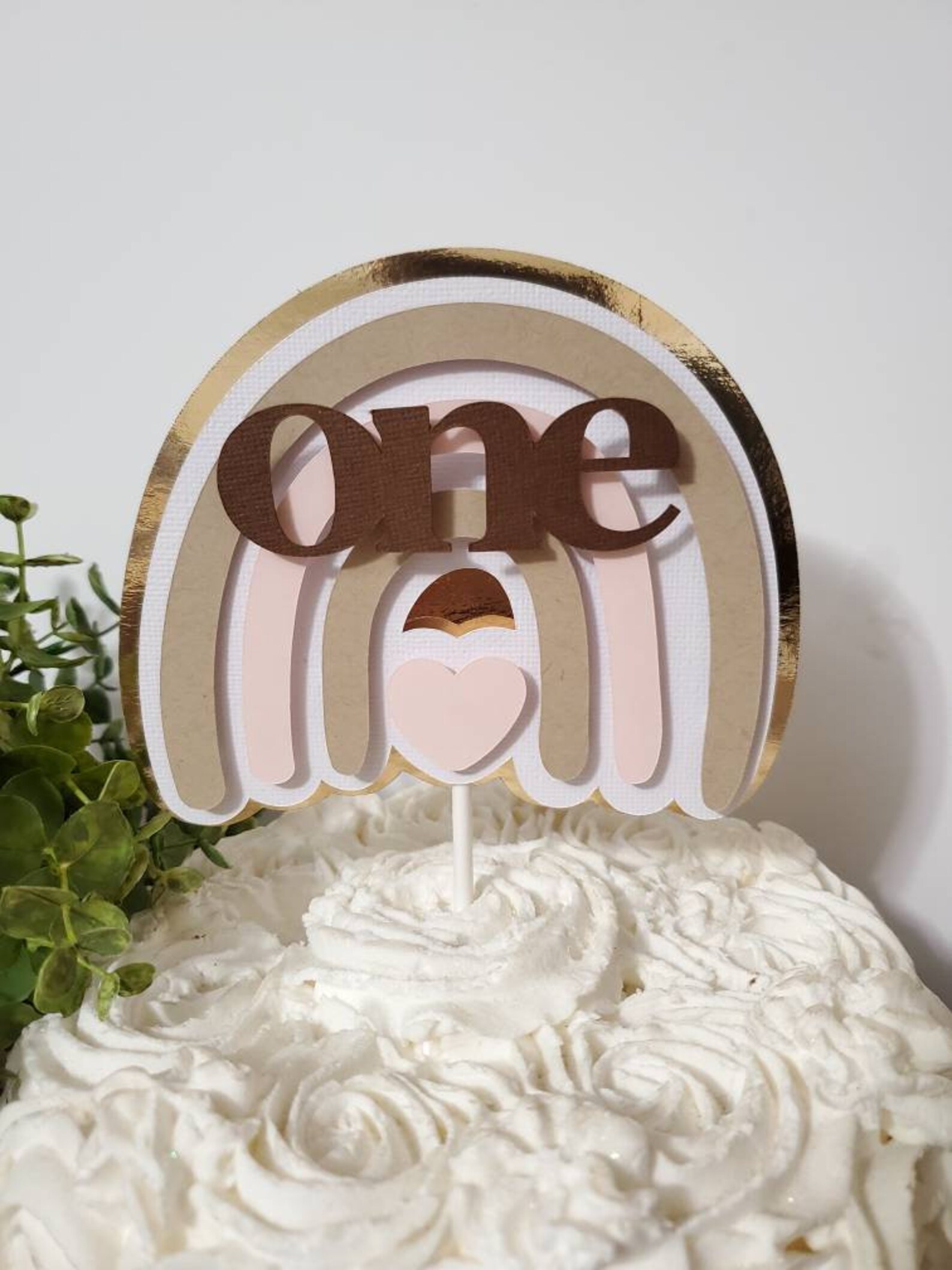 Boho Rainbow One Cake Topper-boho Rainbow Cake Topper-1st - Etsy