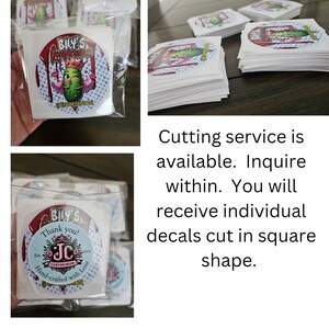 Custom Vendor Small Business Vinyl Decals-food Drink Marketplace Vendor ...