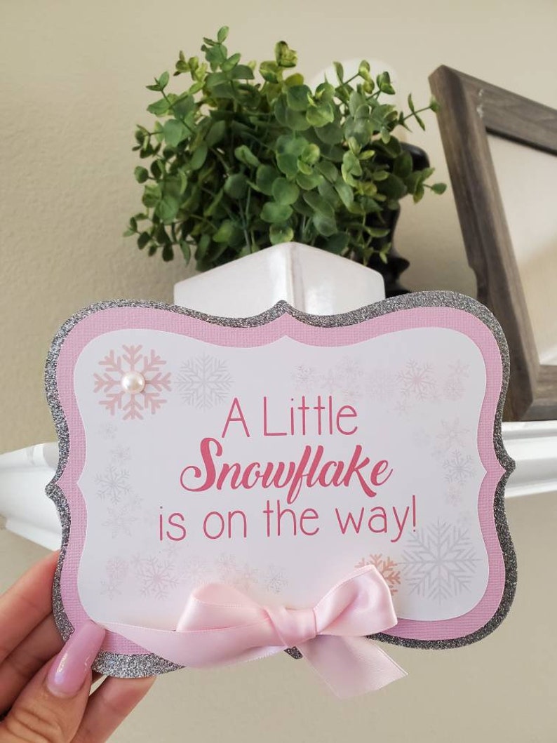 Little Snowflake Diaper Cake Signs-little Snowflake is on - Etsy