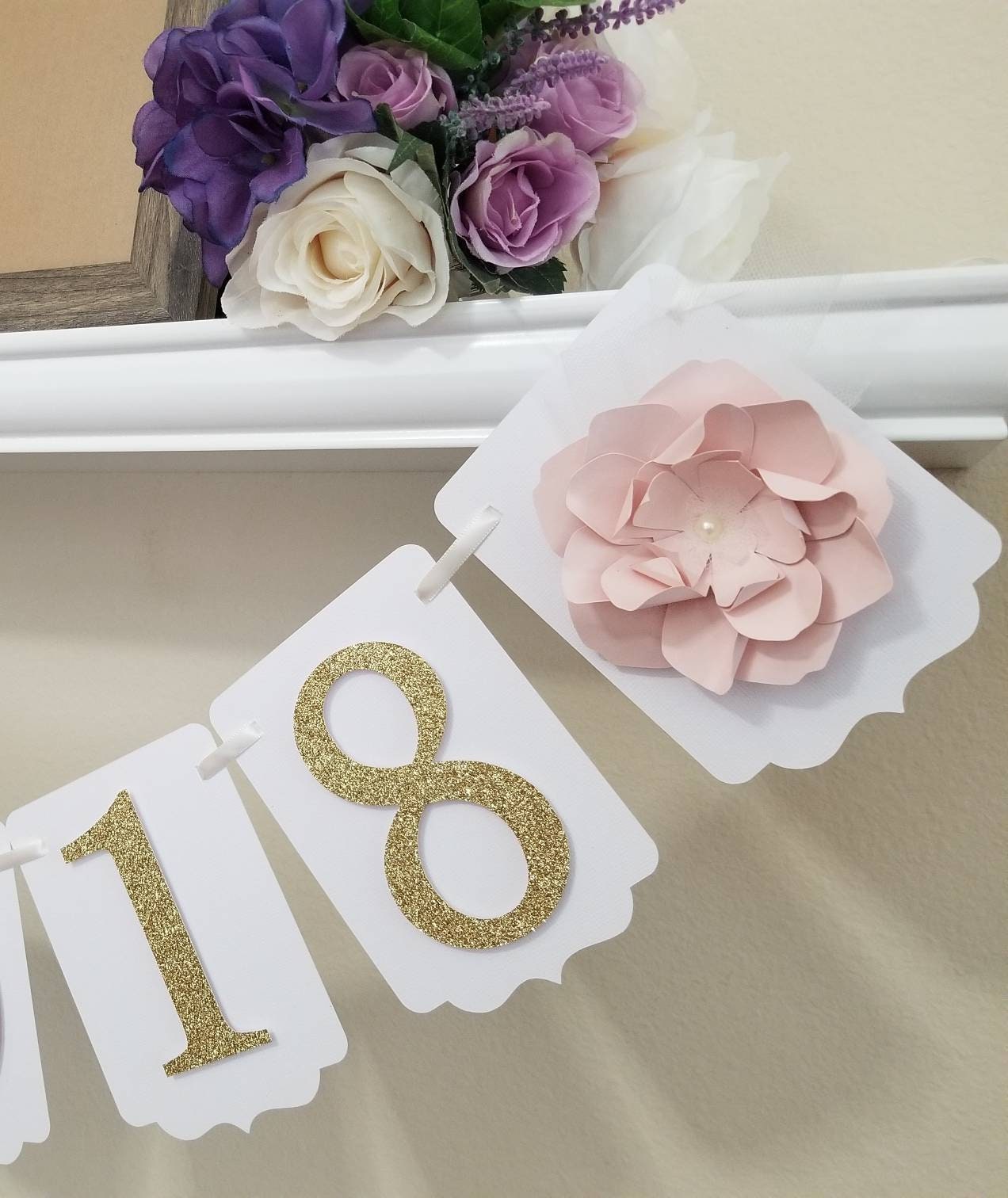 Wedding date banner Date banner Number Date banner Bridal | Etsy