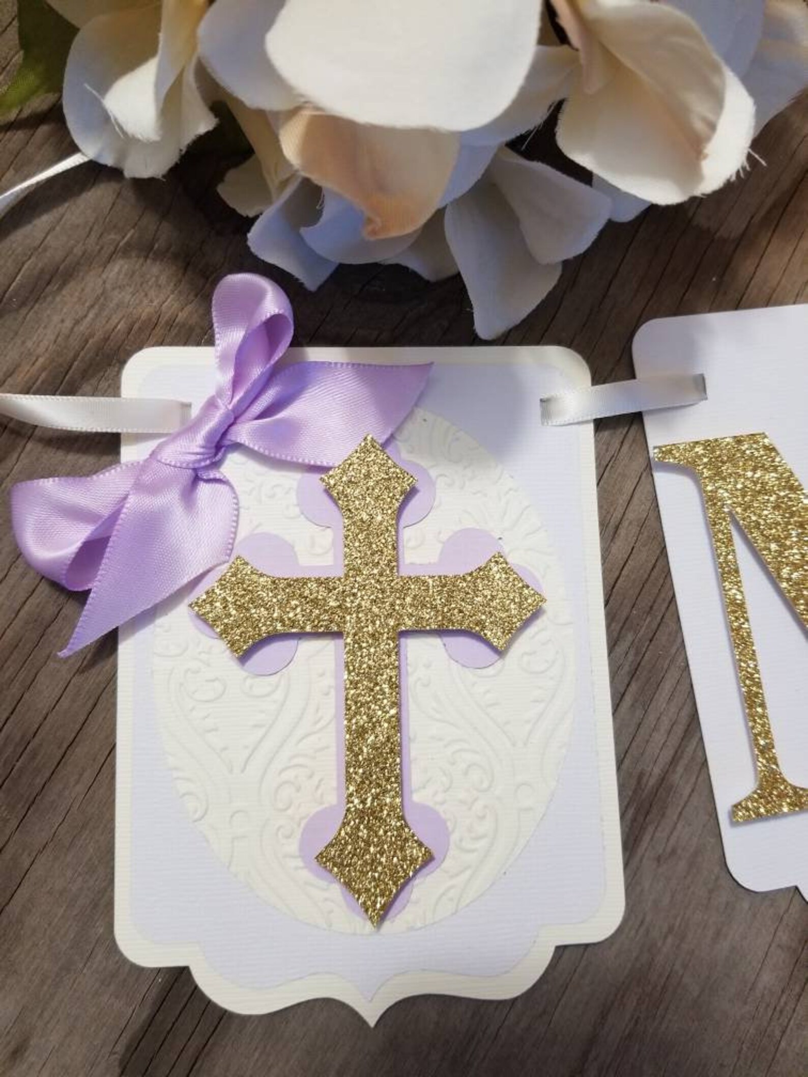 Lavender Girl Baptism Banner Girl Banner-baptism - Etsy