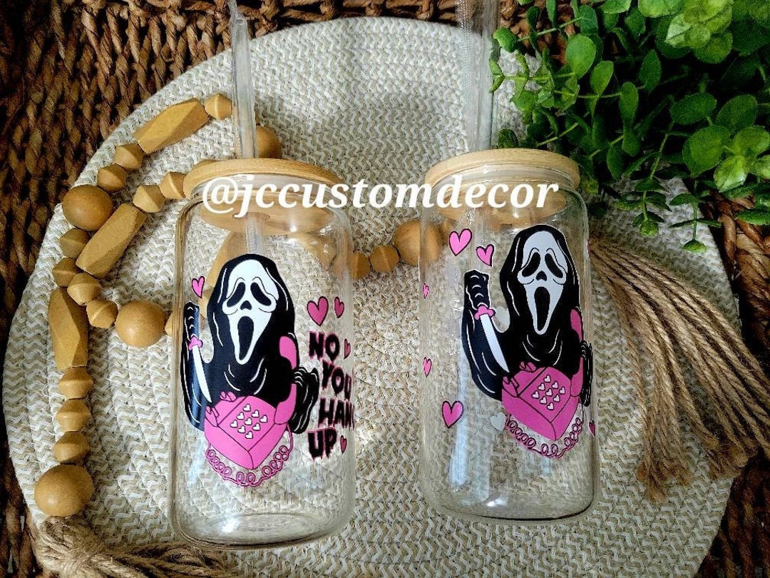 Scream Ghost Face Libbey Glass Can-scream Horror Glass-scream Eco ...