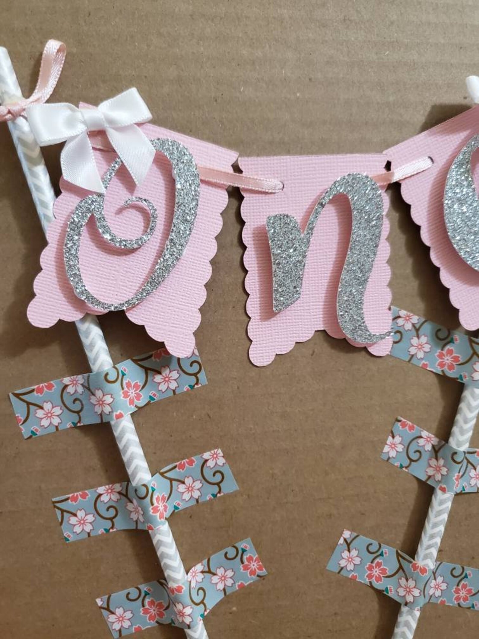 One Girl Cake Topper-first Birthday Girl Topper-one Cake - Etsy