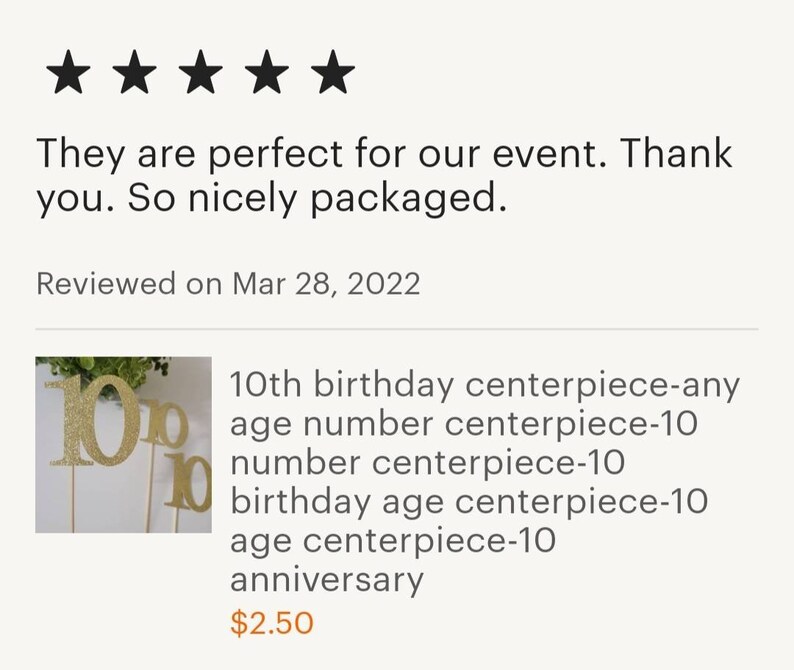 10th Birthday Centerpiece-any Age Number Centerpiece-10 Number ...