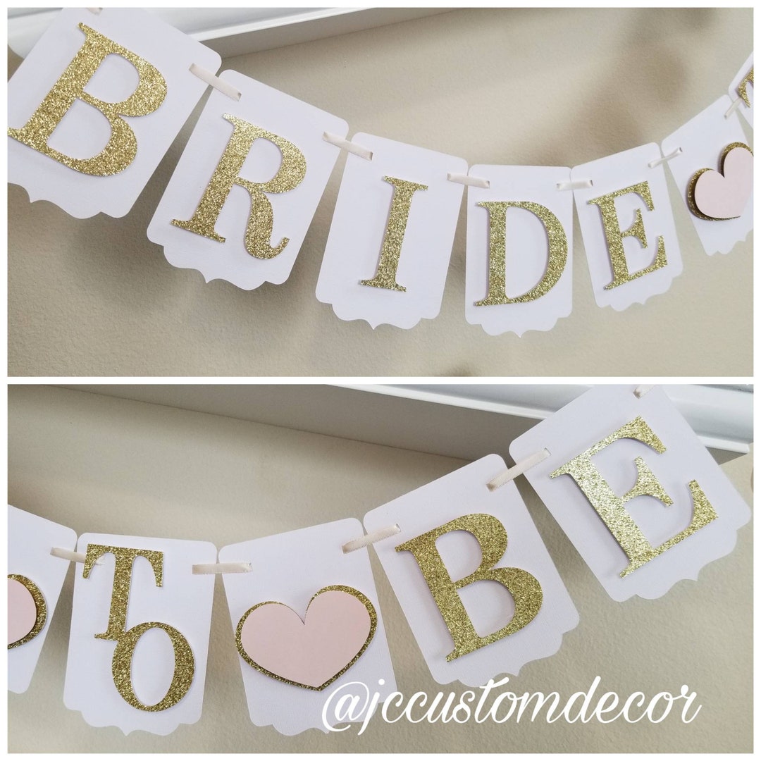 Bride to Be Banner-bride to Be-miss to Mrs Banner-wedding Banner-bridal ...